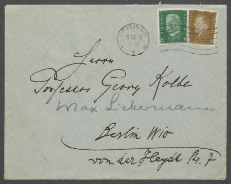 Brief von Max Liebermann an Georg Kolbe | GKM Online Sammlung