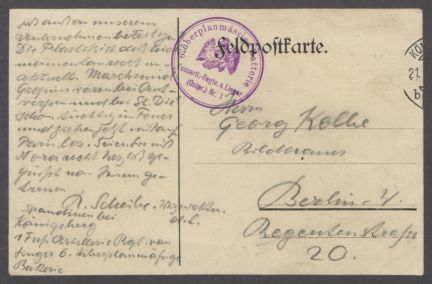 Brief von Richard Scheibe an Georg Kolbe und Benjamine Kolbe | GKM ...