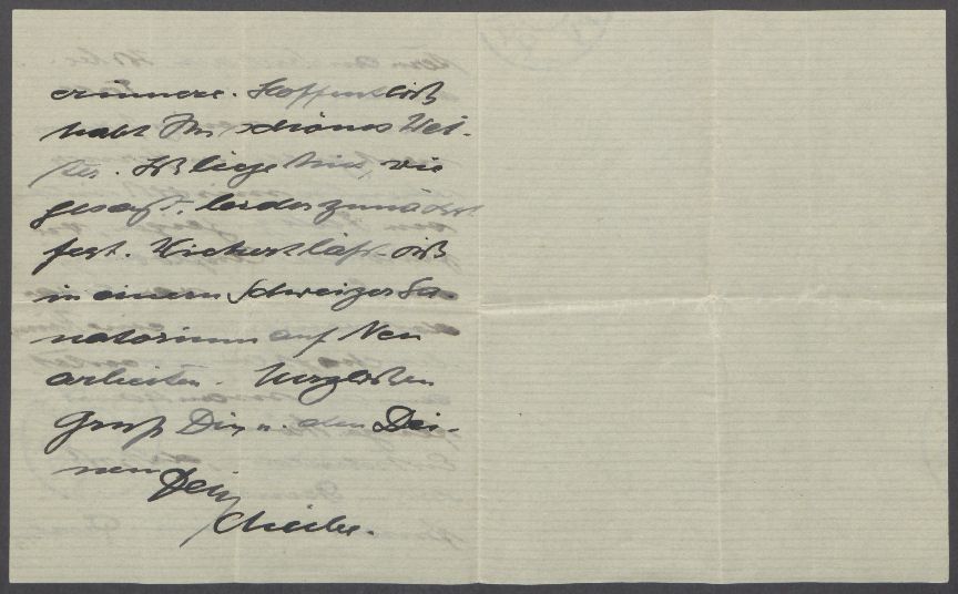 Brief von Richard Scheibe an Georg Kolbe | GKM Online Sammlung