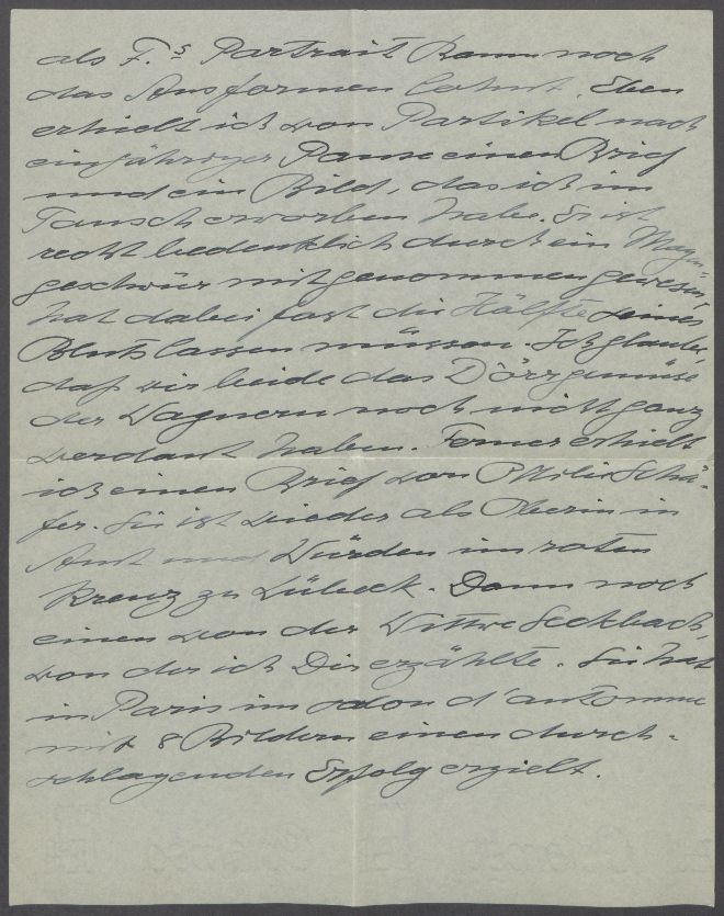 Brief von Richard Scheibe an Georg Kolbe | GKM Online Sammlung