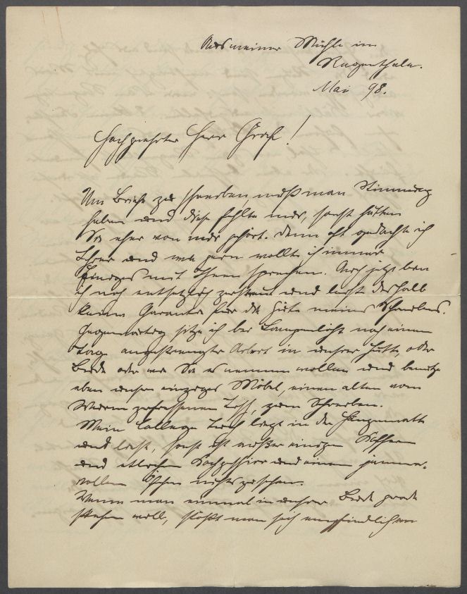 Brief von Georg Kolbe an Hans Albrecht Graf von Harrach | GKM Online ...